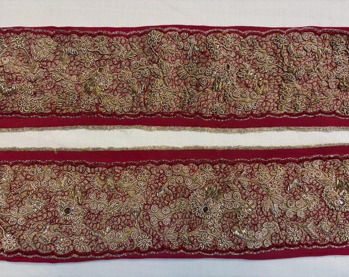 Vintage Saree Border Craft Decor Vintage Sari Trims Indian Sari Border ...