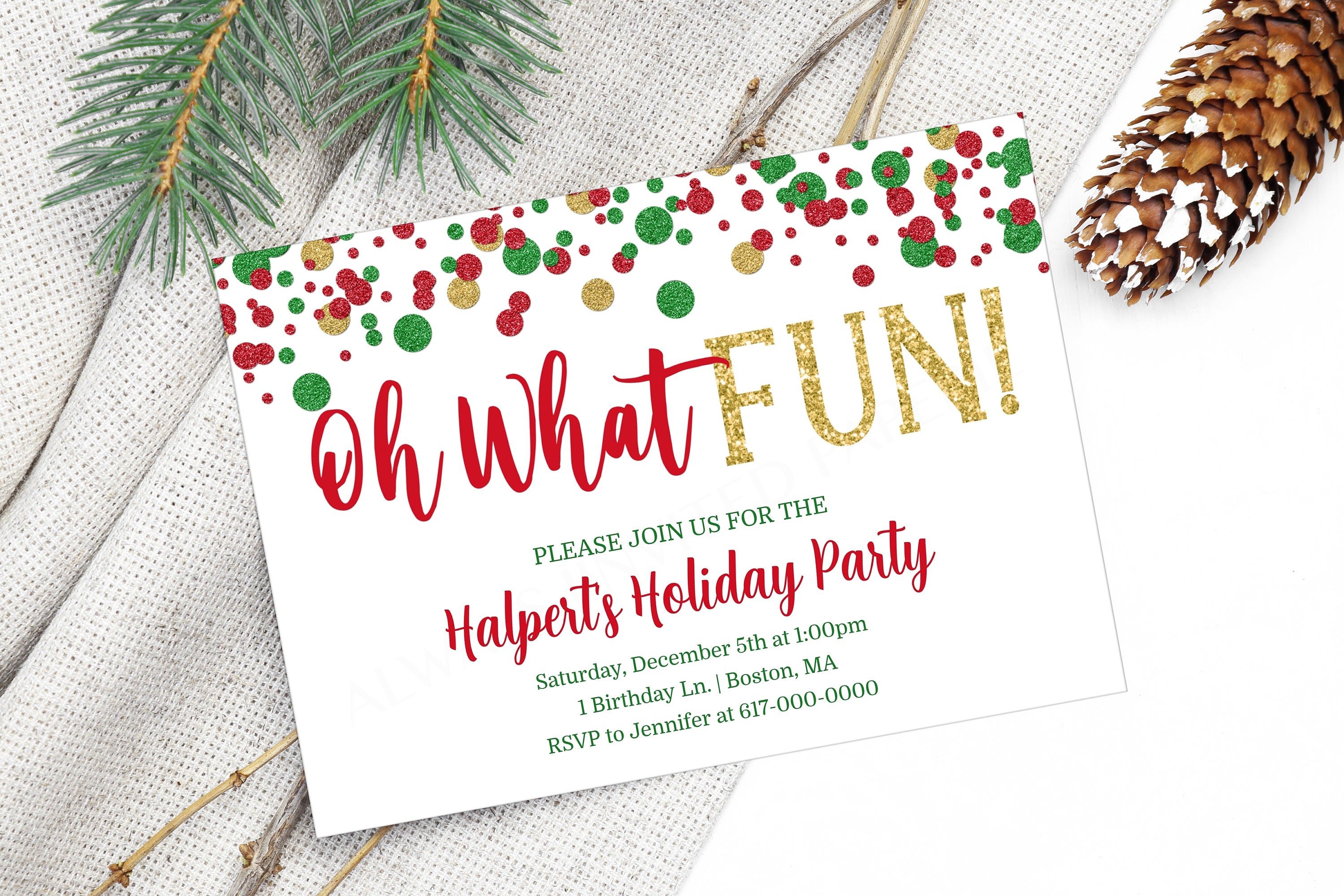 Holiday Party Invitation