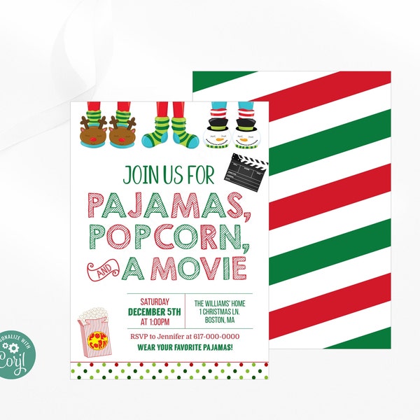 Popcorn Invitation - Etsy