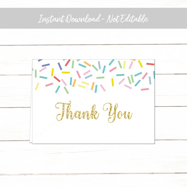 Sprinkle Thank You - Etsy