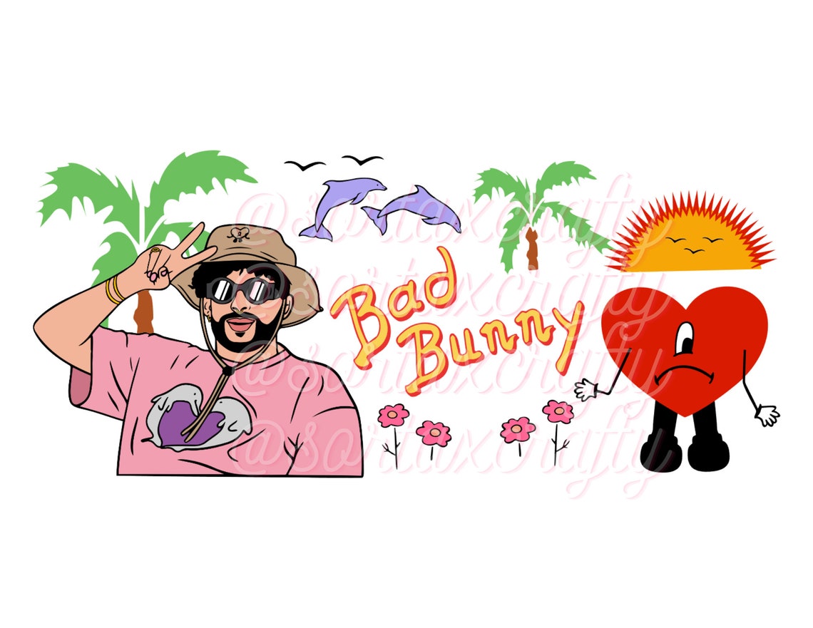 Bad Bunny Un Verano Sin Ti Png 16 Oz Libbey Glass Png Wrap - Etsy México