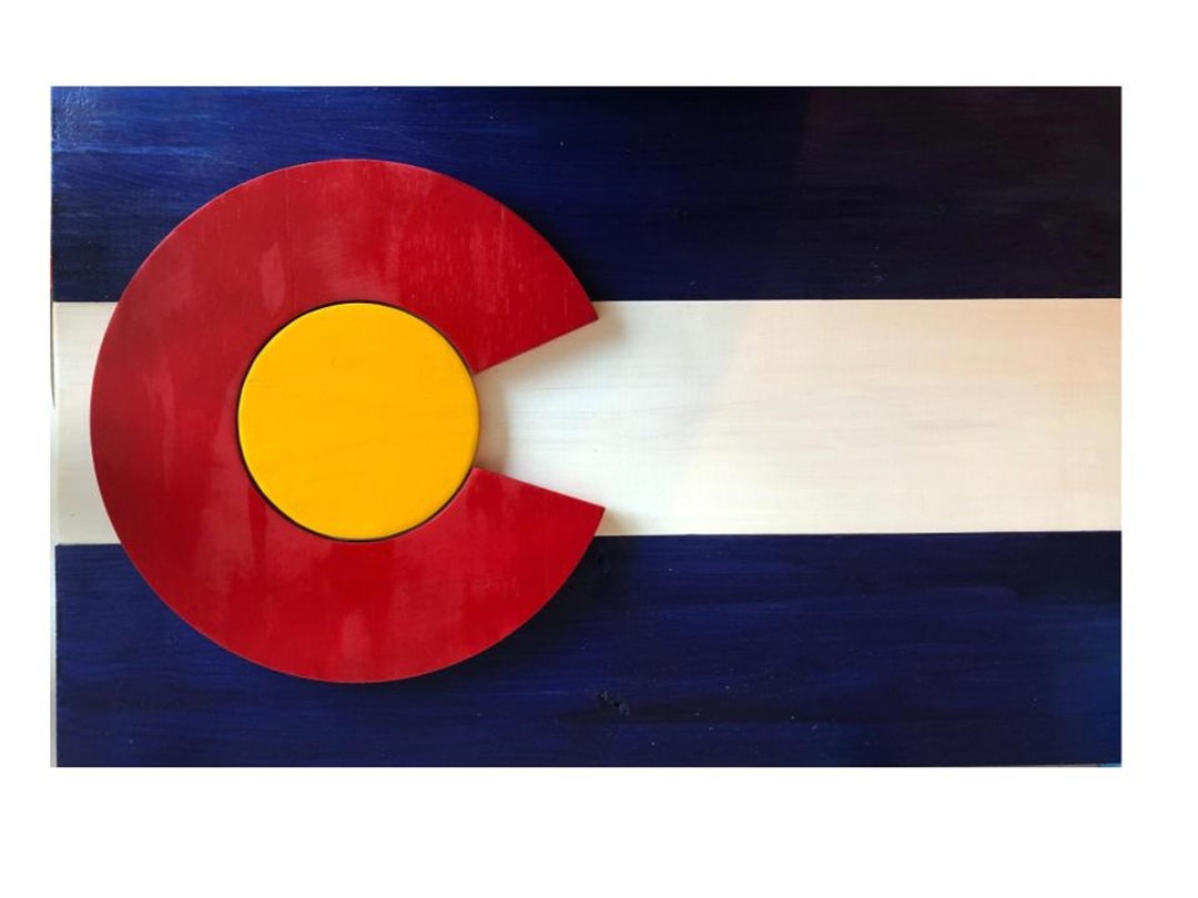 Wood Colorado Flag - Distressed Wood Flag - Colorado Wall Art ...