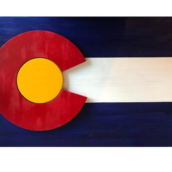 Wood Colorado Flag - Etsy