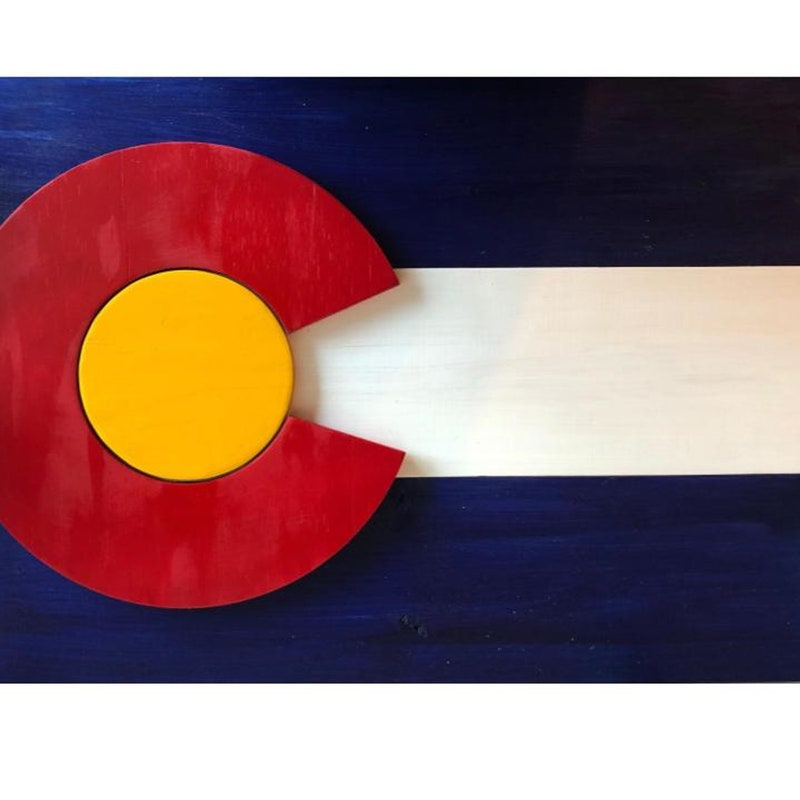 Wood Colorado Flag - Etsy