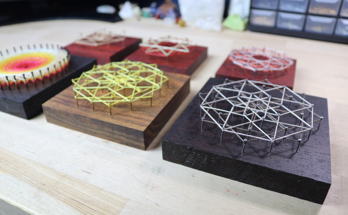 String Art Mandala - Octagonal Toroid Sacred Geometry - Etsy