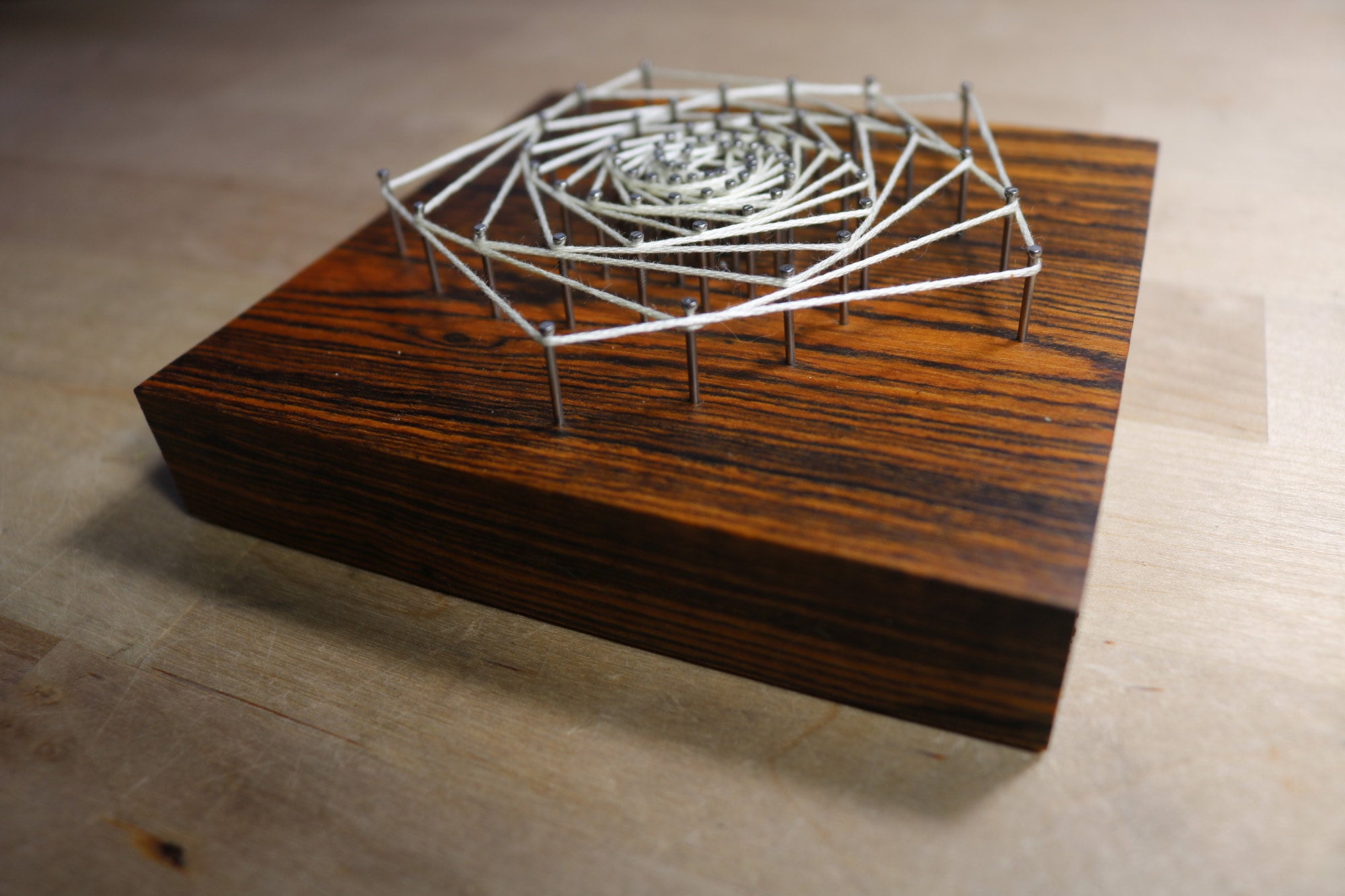 String Art Mandala - Pentagon Spiral Sacred Geometry - Etsy