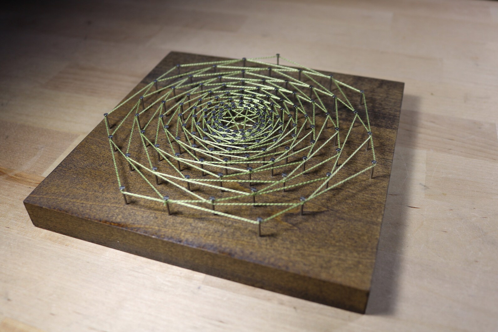 String Art Mandala - Heptagon Spiral Sacred Geometry - Etsy