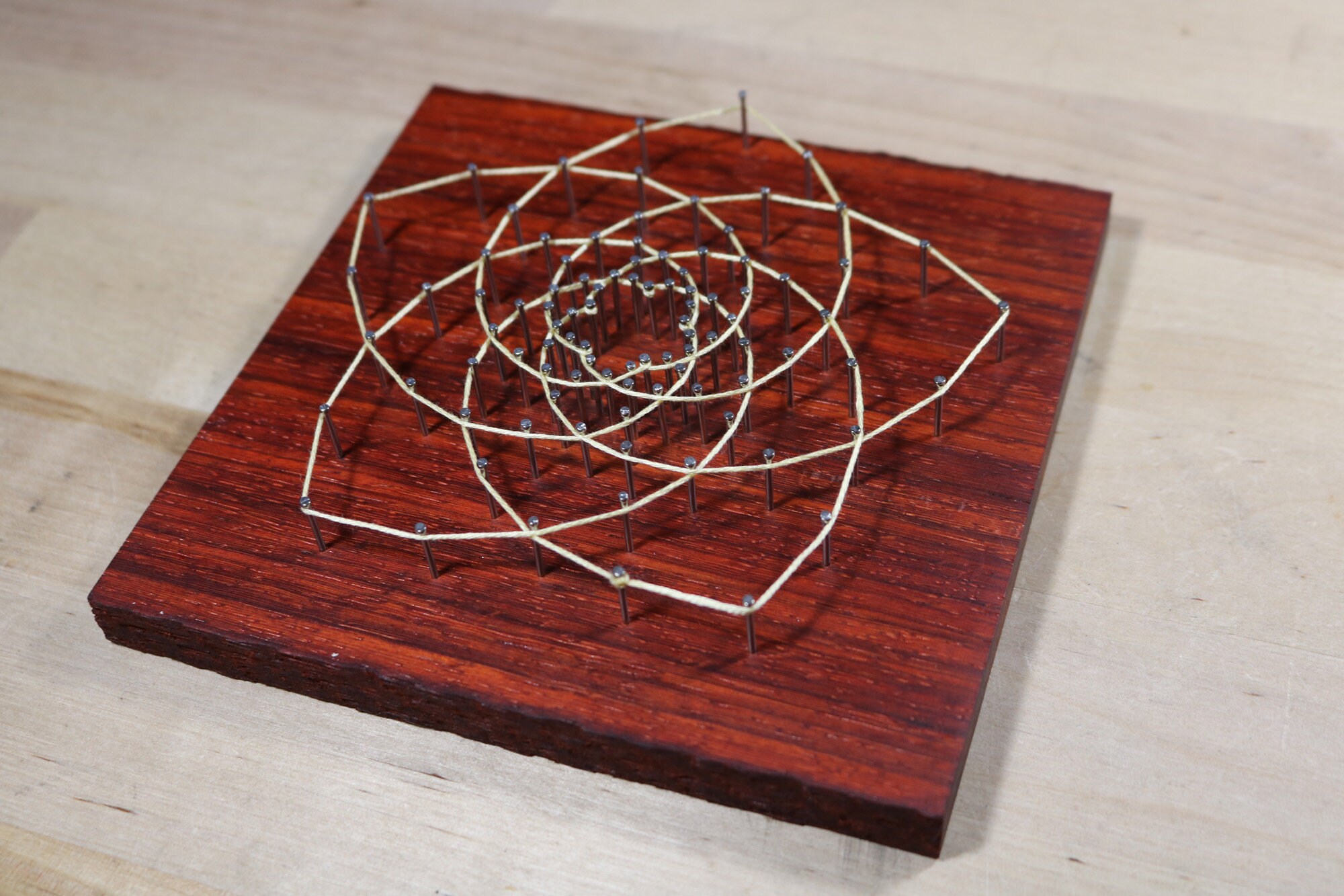 String Art Mandala - Fibonacci Spiral Flower Sacred Geometry - Etsy