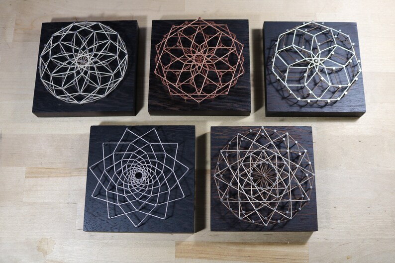String Art Mandala - Toroidal Sacred Geometry - Etsy