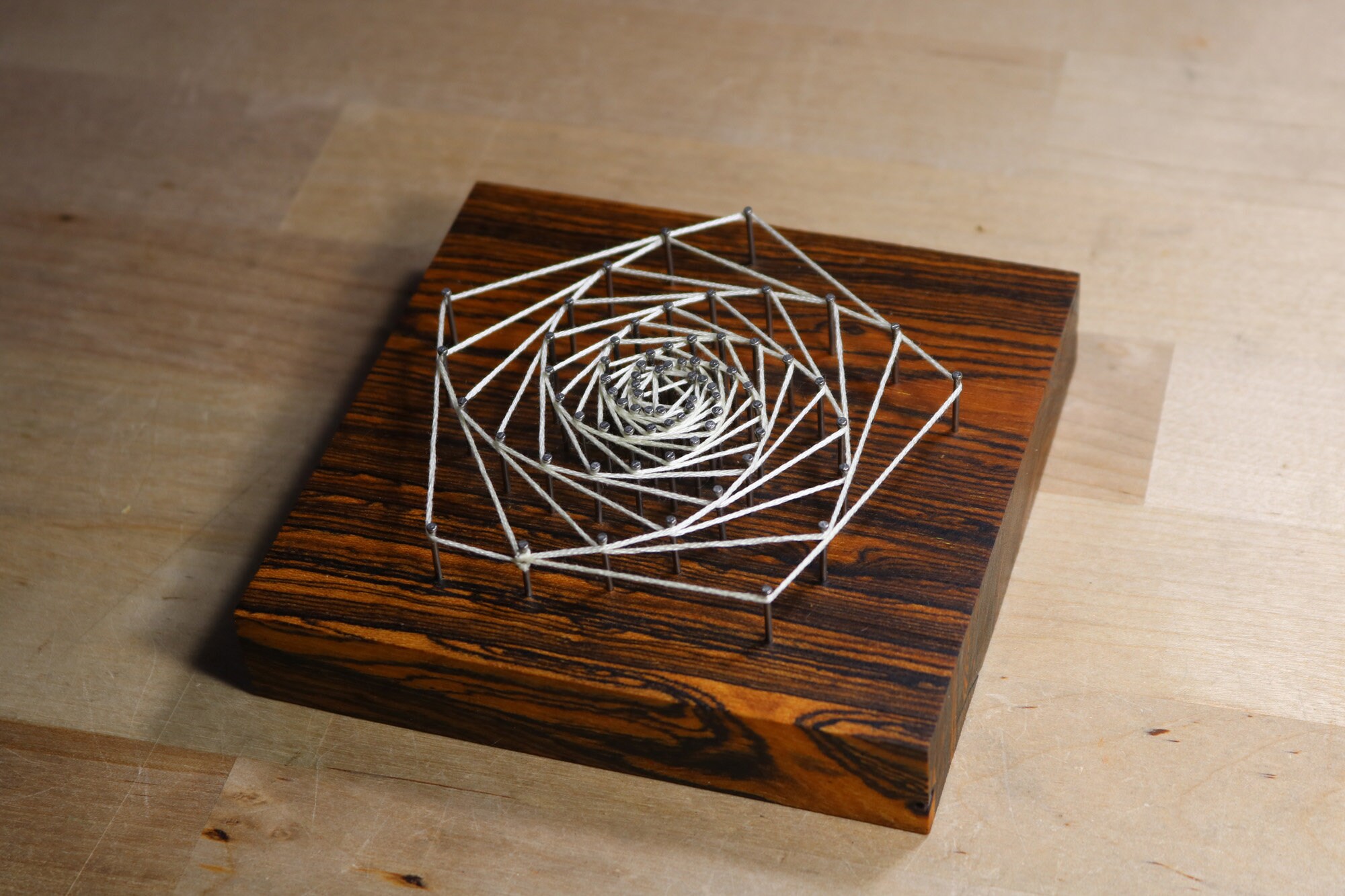 String Art Mandala - Pentagon Spiral Sacred Geometry - Etsy