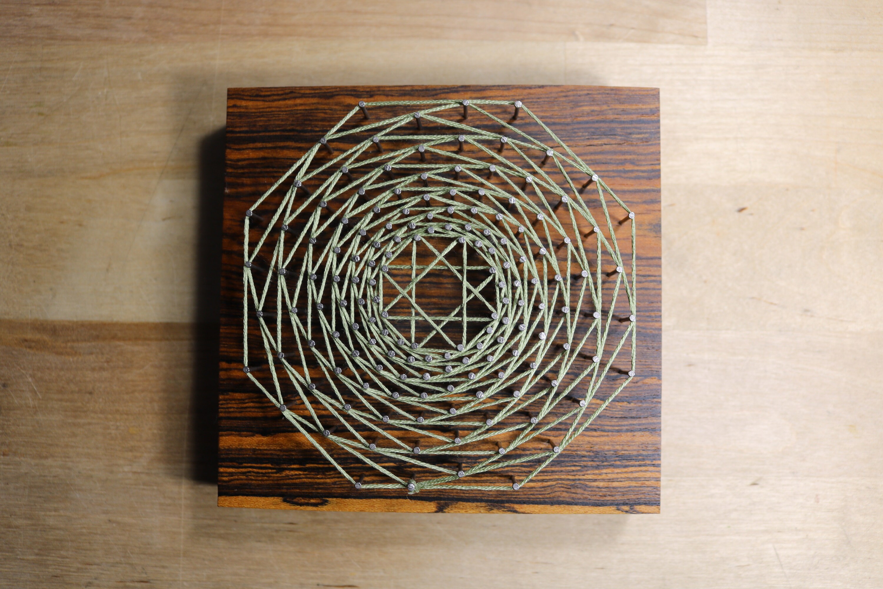 String Art Mandala - Octagon Spiral Sacred Geometry - Etsy