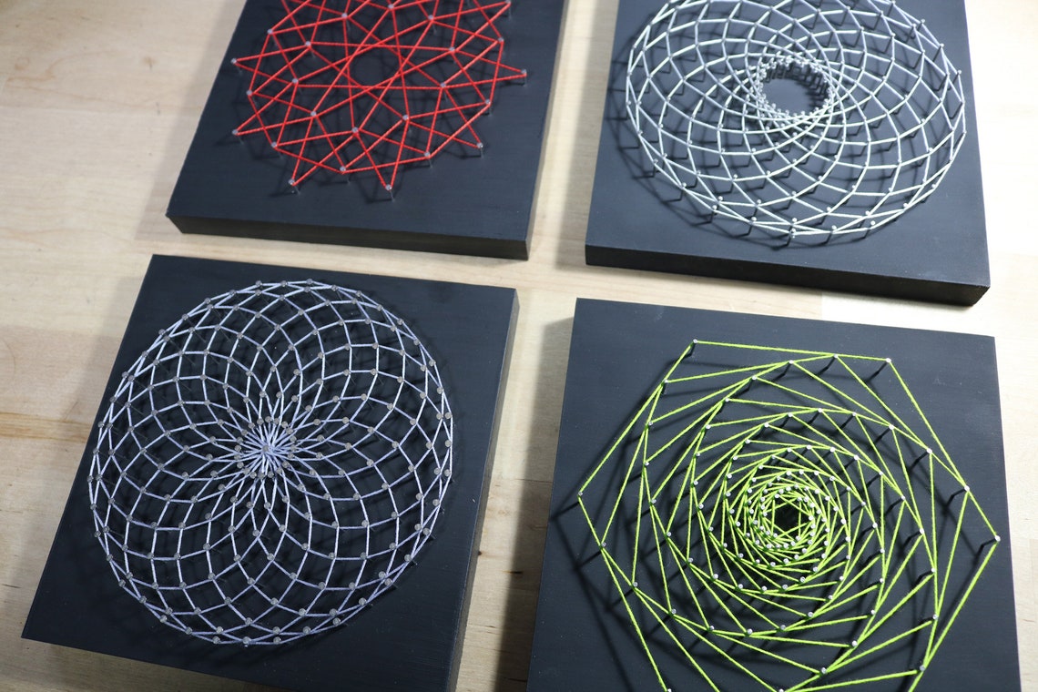 String Art Mandala - Toroid Sacred Geometry - Etsy