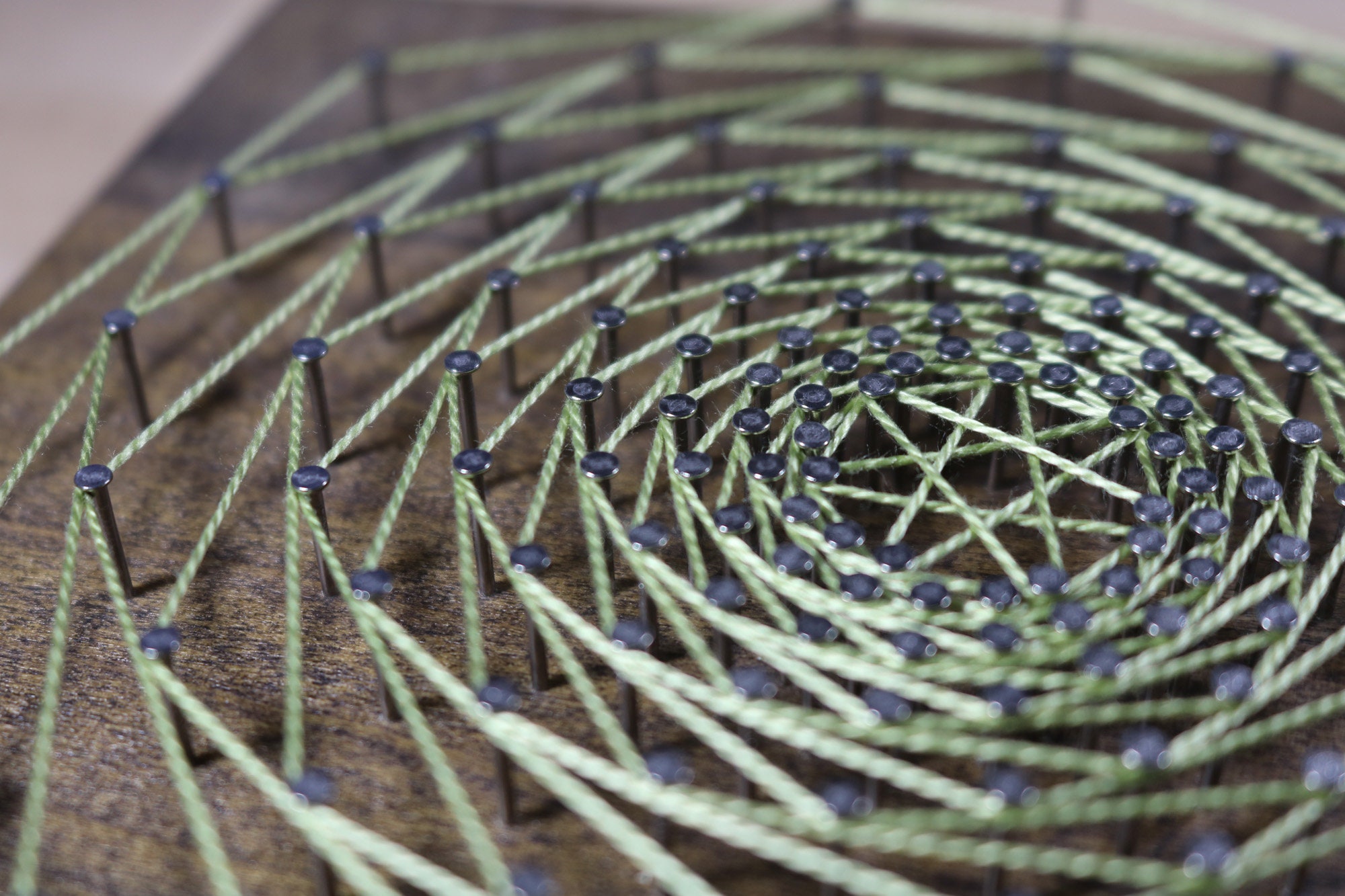 String Art Mandala - Heptagon Spiral Sacred Geometry - Etsy