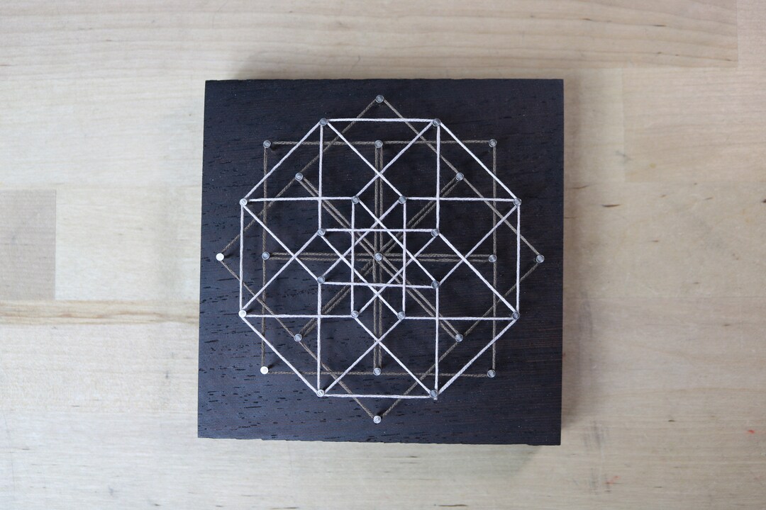 String Art Mandala Octagonal Toroid Sacred Geometry - Etsy