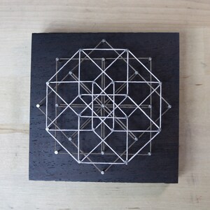 String Art Mandala Octagonal Toroid Sacred Geometry | Etsy