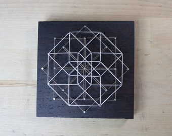 String Art Mandala Octagonal Toroid Sacred Geometry | Etsy