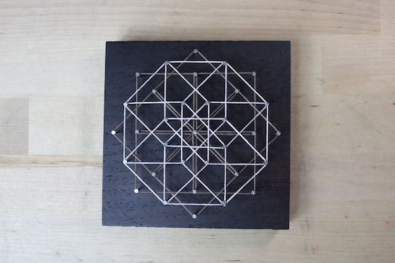 String Art Mandala Octagonal Toroid Sacred Geometry | Etsy
