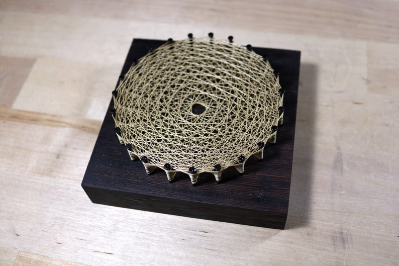 String Art Template With Instructions - Traditional Sun Mandala - Etsy