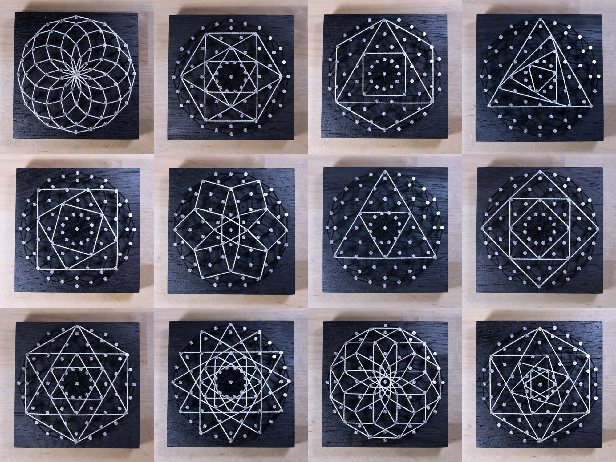 String Art Mandala - Collection of Sacred Geometry - Etsy