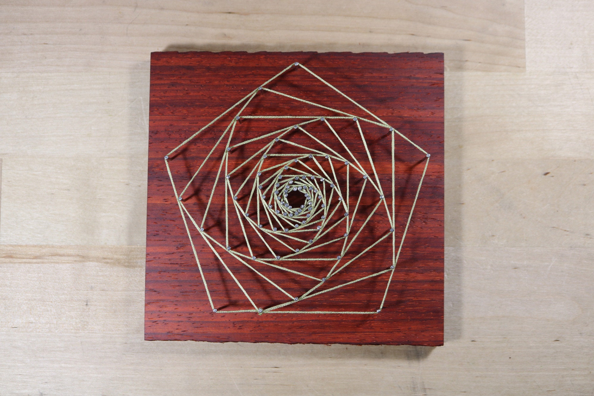 String Art Mandala Pentagon Spiral Sacred Geometry - Etsy UK