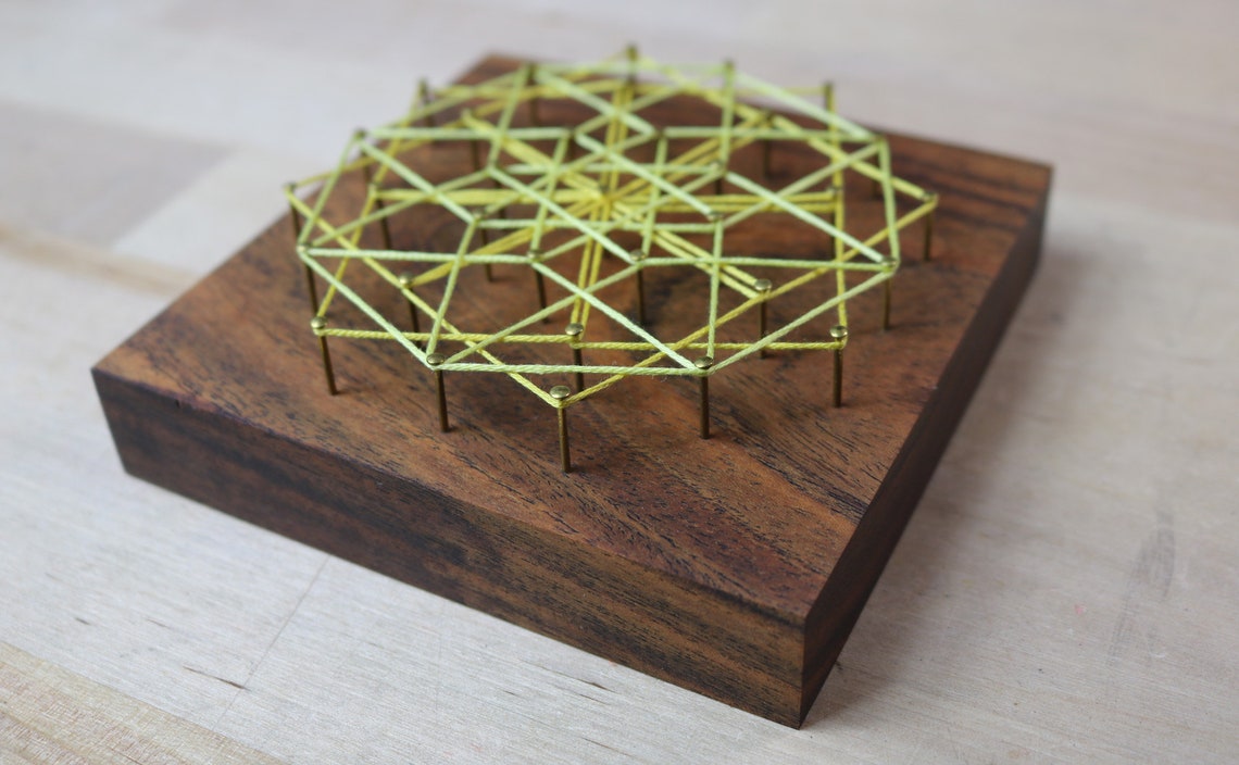 String Art Mandala - Octagonal Toroid Sacred Geometry - Etsy