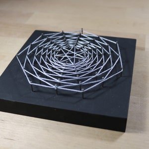 String Art Mandala - Heptagon Spiral Sacred Geometry - Etsy