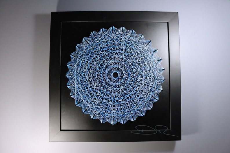String Art Template With Instructions - Traditional Sun Mandala - Etsy