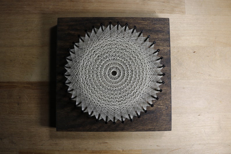 String Art Template With Instructions - Traditional Sun Mandala - Etsy