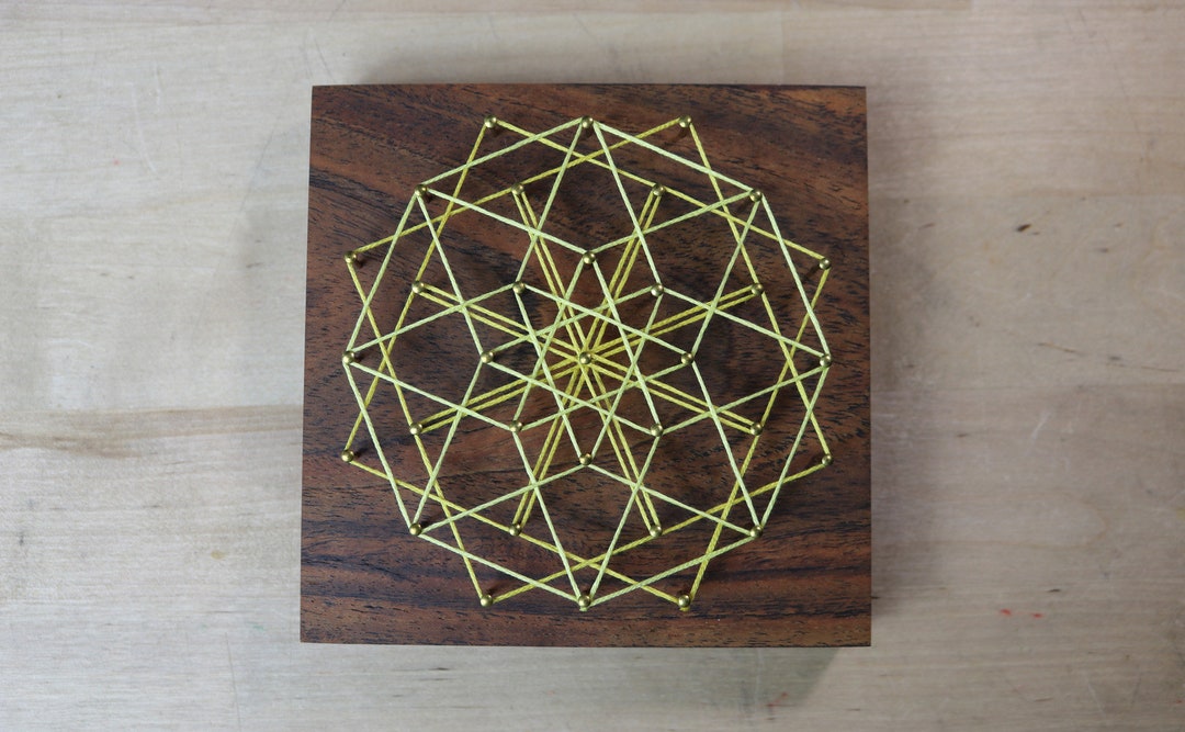 String Art Mandala - Octagonal Toroid Sacred Geometry - Etsy