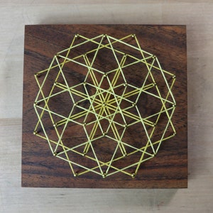 String Art Mandala - Octagonal Toroid Sacred Geometry - Etsy