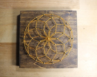 String Art Mandala Octagonal Toroid Sacred Geometry | Etsy