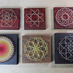 String Art Mandala - Octagonal Toroid Sacred Geometry - Etsy