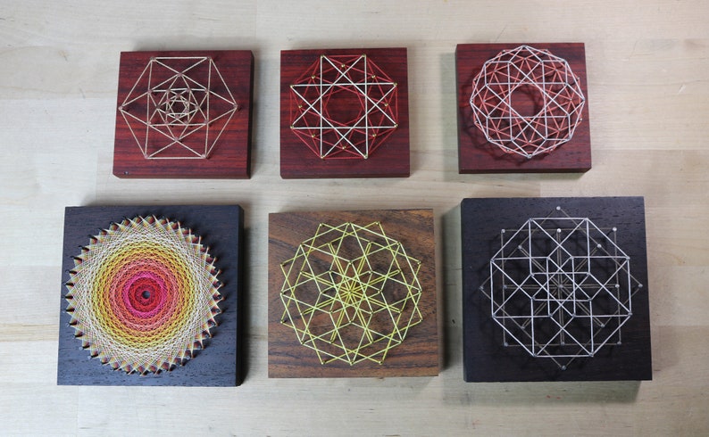 String Art Mandala - Octagonal Toroid Sacred Geometry - Etsy