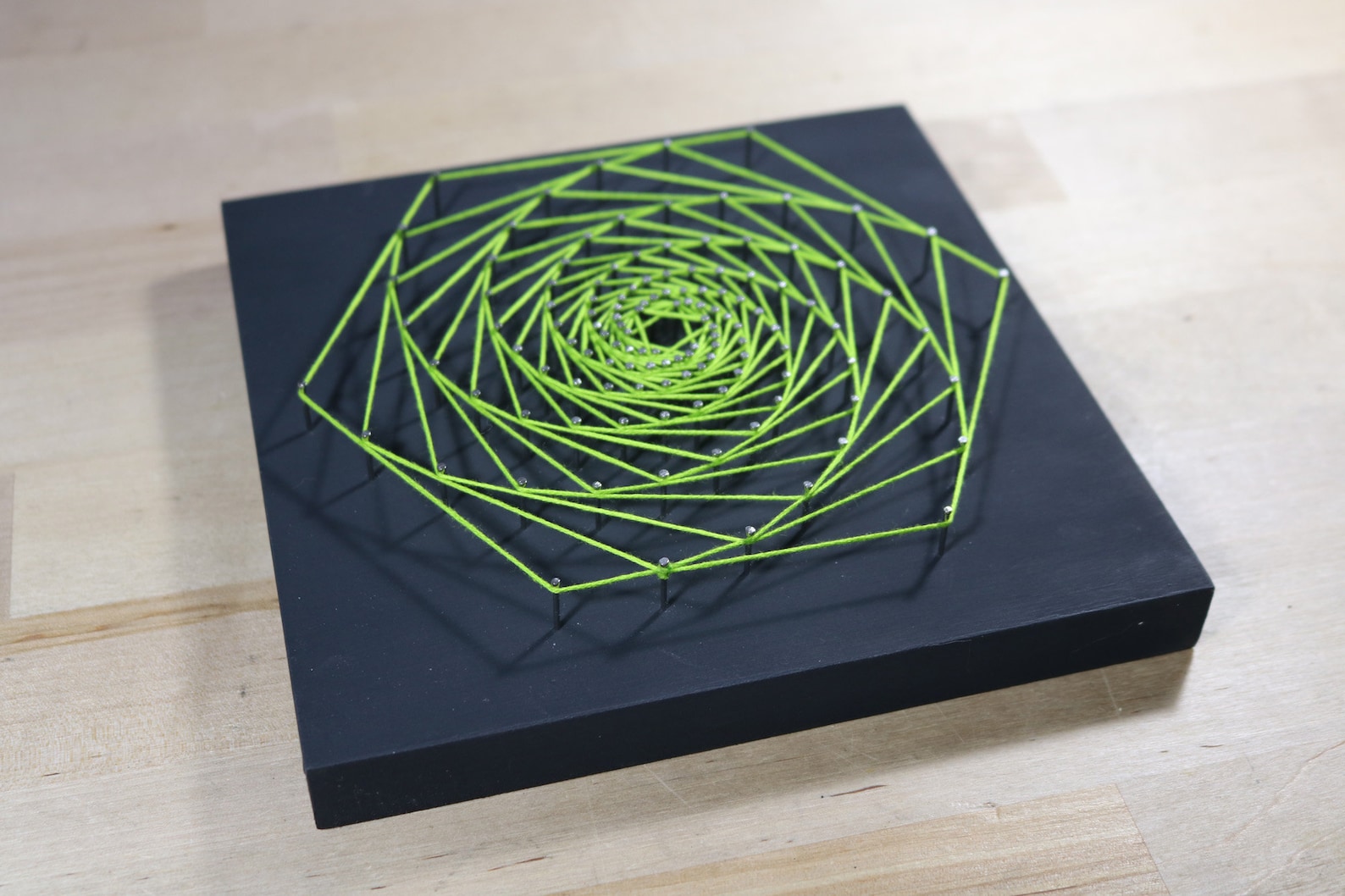 String Art Mandala - Hexagon Spiral Sacred Geometry - Etsy