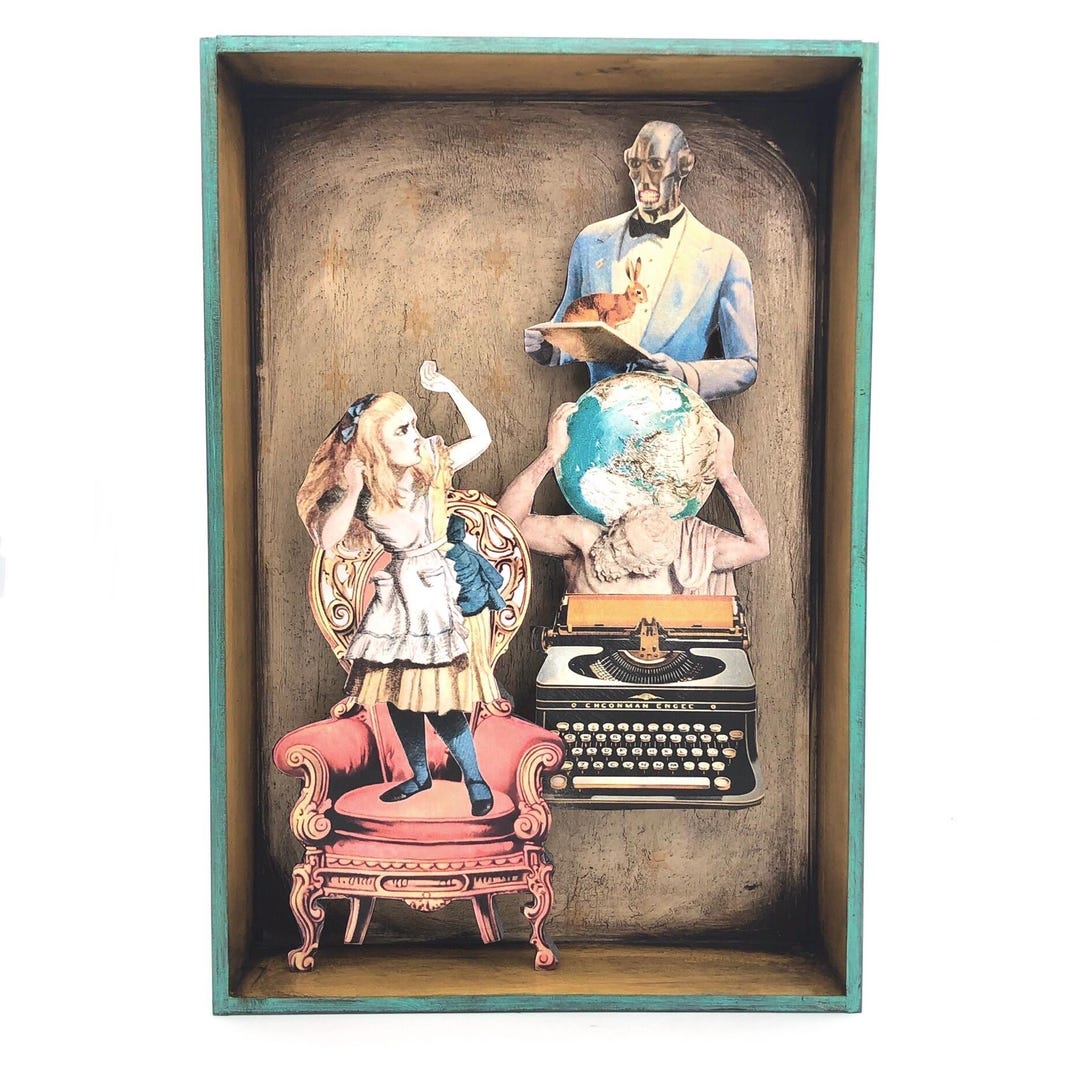 Original Handmade 3D Collage Shadowbox Art Grunge Aesthetic Wall Art on ...