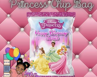 Princess Belle Chip Bags - Etsy