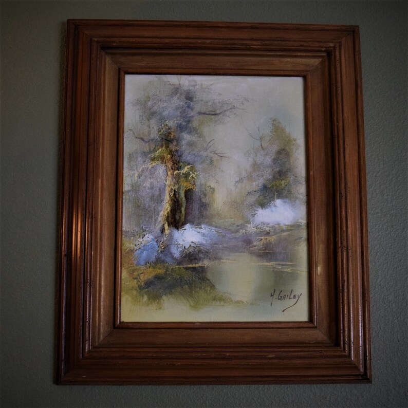 H. Gailey Forest Stream Landscape - Etsy