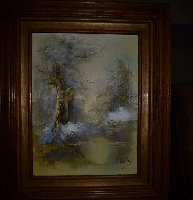 H. Gailey Forest Stream Landscape - Etsy