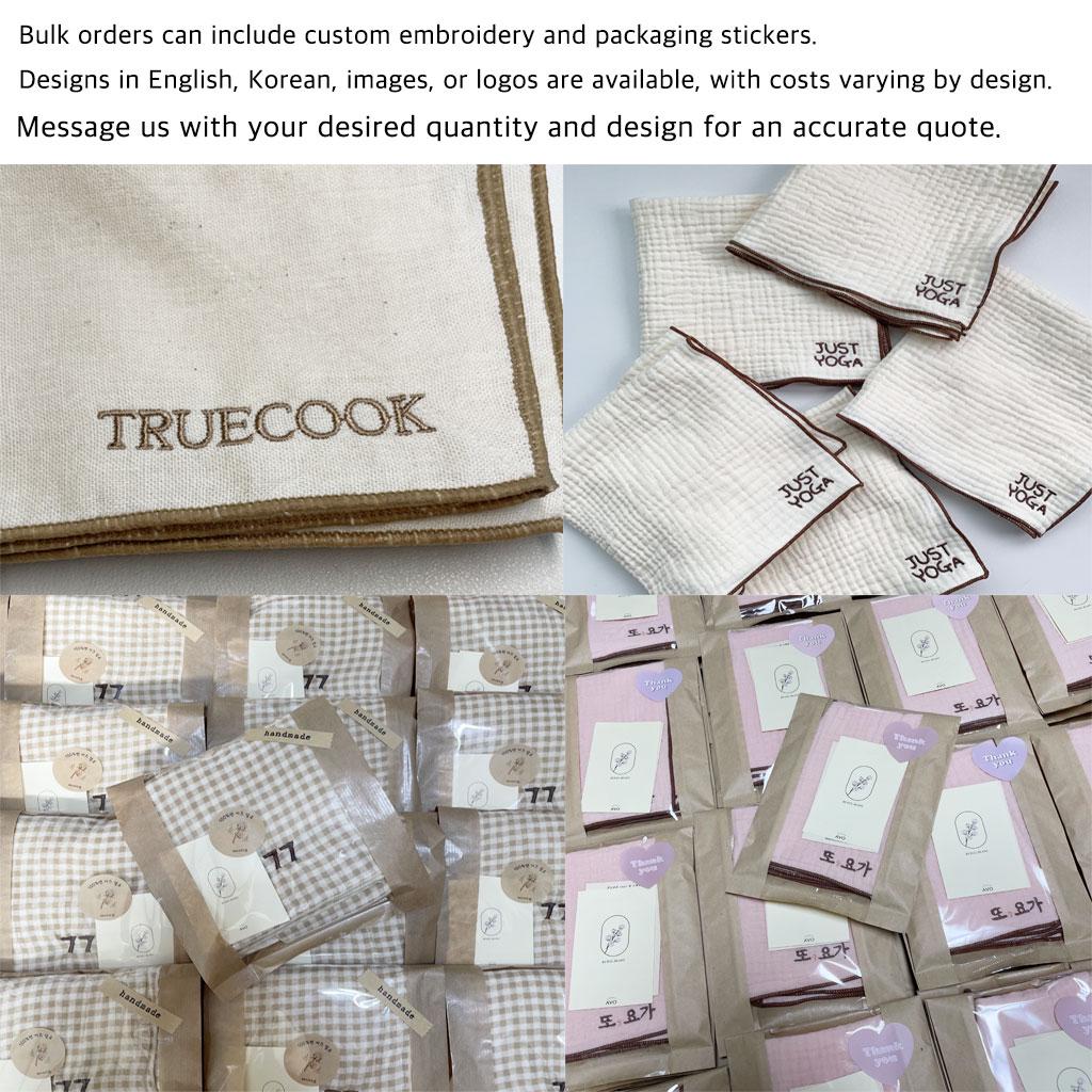 100% Organic Cotton Dual-sided Handkerchief – Soft, Absorbent, for ...