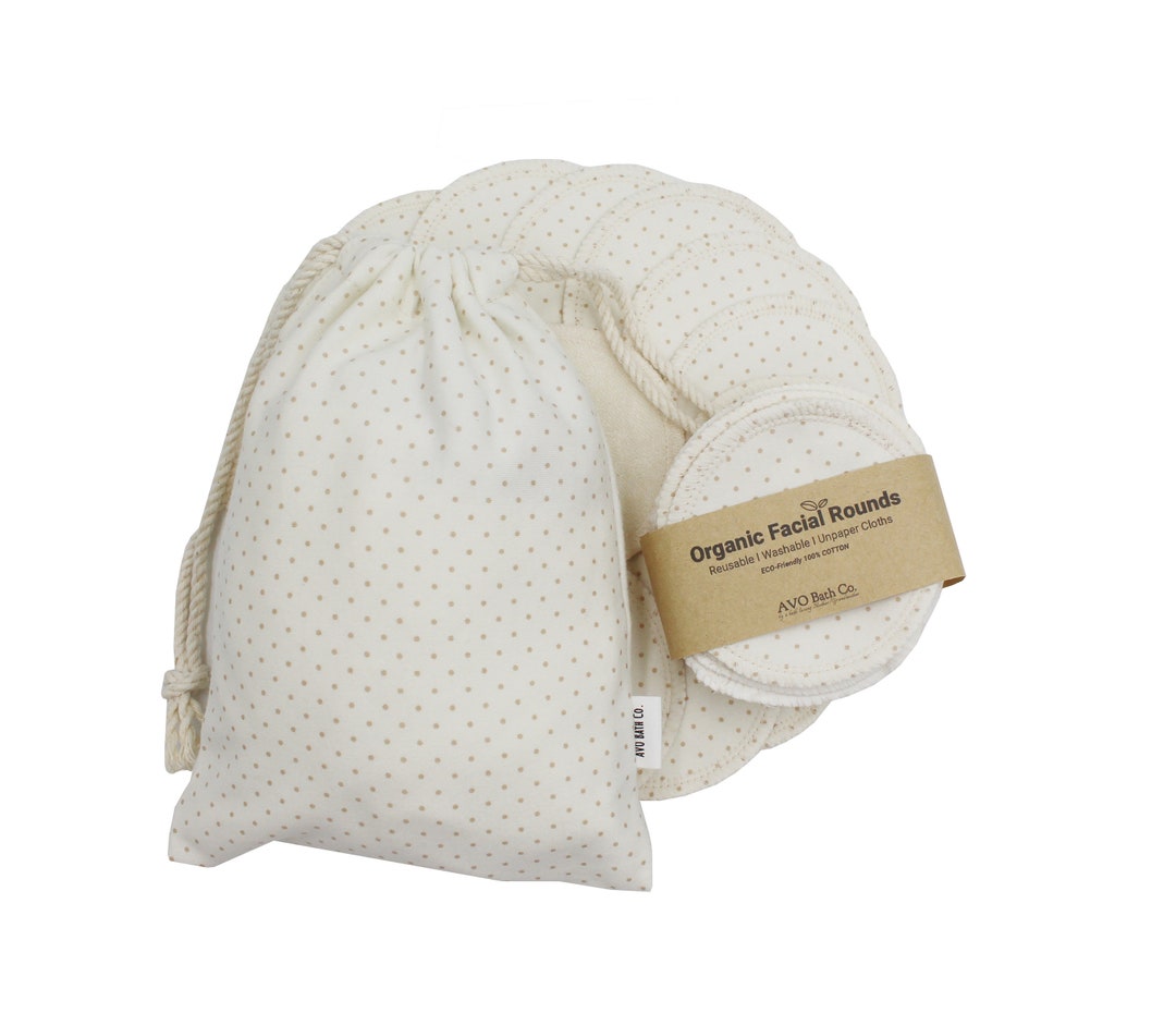 Reusable Organic Cotton Pads, Organic Facial Round, Organic Cotton Pads ...