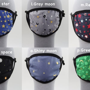 Starry Organic Cotton Face Masks, Face Mask, Washable Face Mask ...