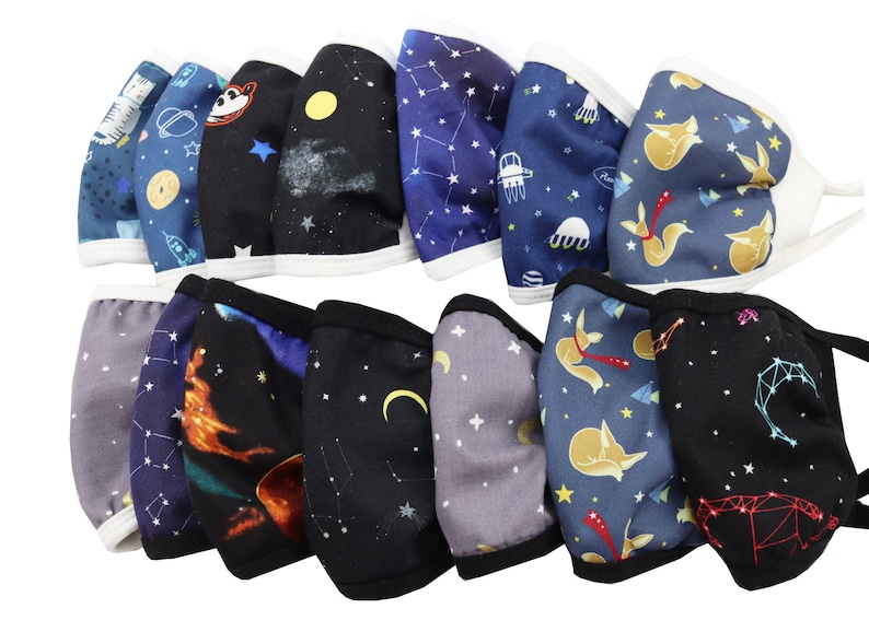Starry Organic Cotton Face Masks Face Mask Washable Face - Etsy