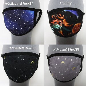 Starry Organic Cotton Face Masks, Face Mask, Washable Face Mask ...
