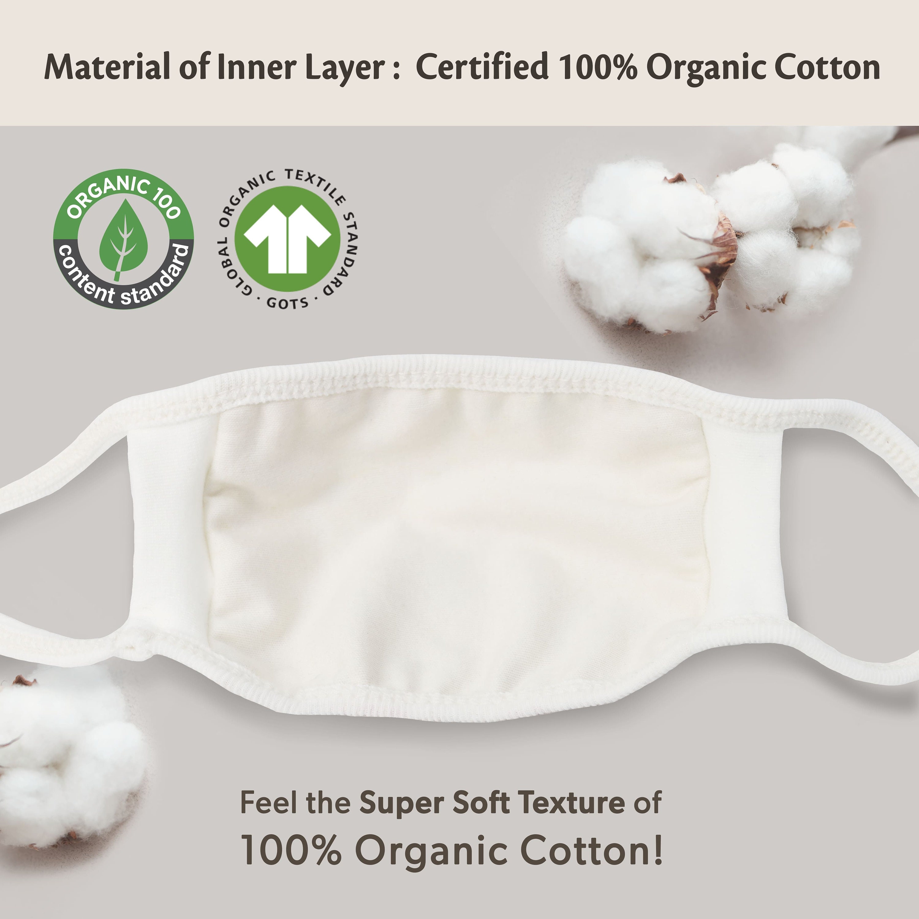 100% Organic Face Maskorganic Cotton Face Mask Organic Face - Etsy