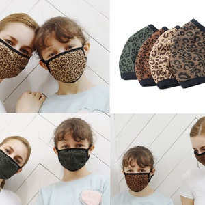Adult&child Leopard Printed Bamboo Face Mask,children Dust Mask ...