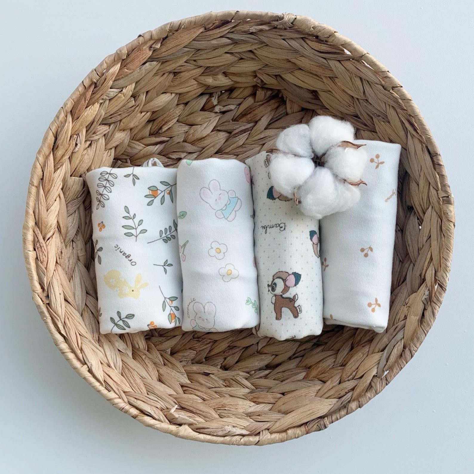100% Organic Cotton Dual-sided Handkerchief – Soft, Absorbent, for ...