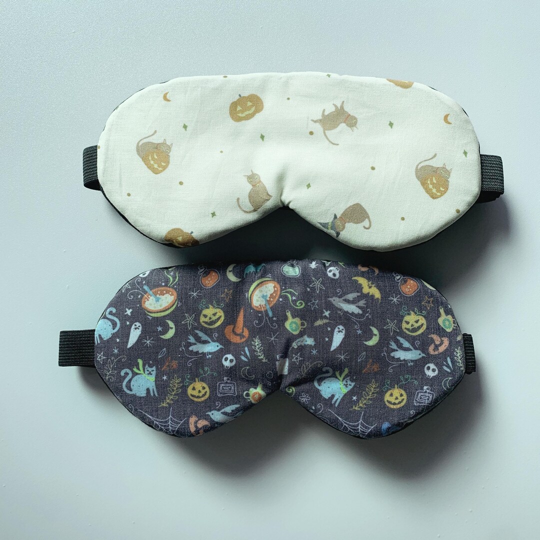 Halloween 100% Organic Bamboo Cotton Sleep Mask, Eye Mask, Unscented ...