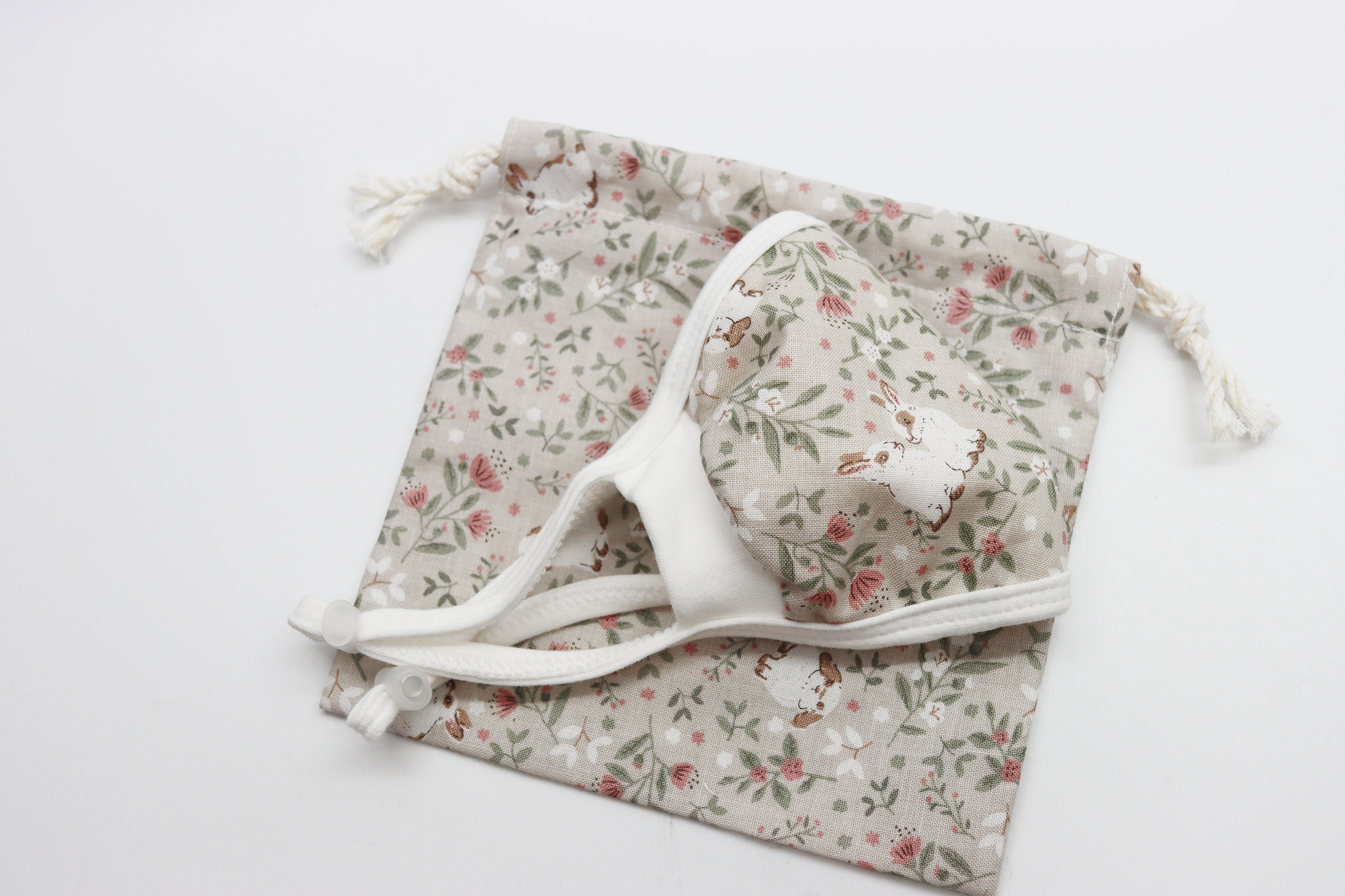 Rabbit Organic MaskPouch SET / Organic cotton mask / Organic | Etsy