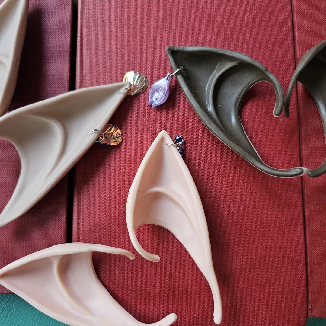 Silicone Elf Ears - Simple Single Piercing | 3 Different Shades - Etsy
