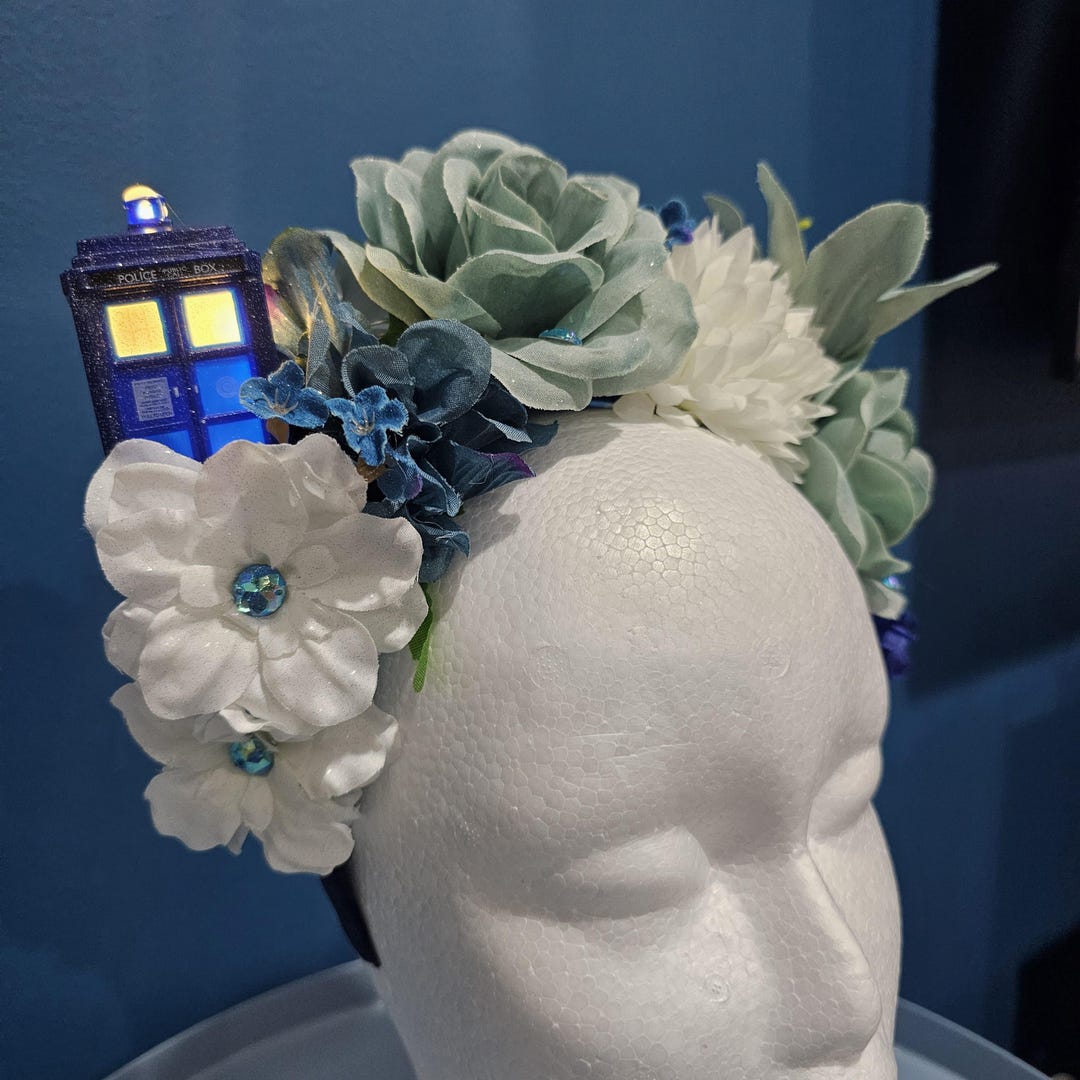 Time Lord LED Flower Crown - Etsy